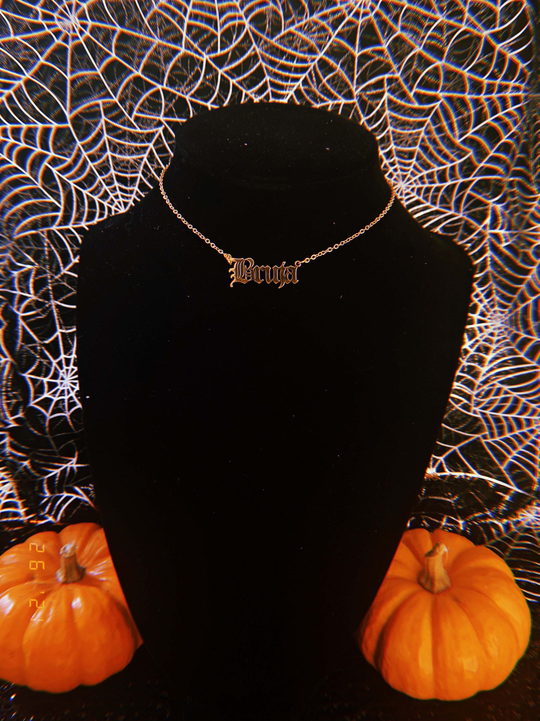 Bruja & Brujita Old English Necklace | Etsy