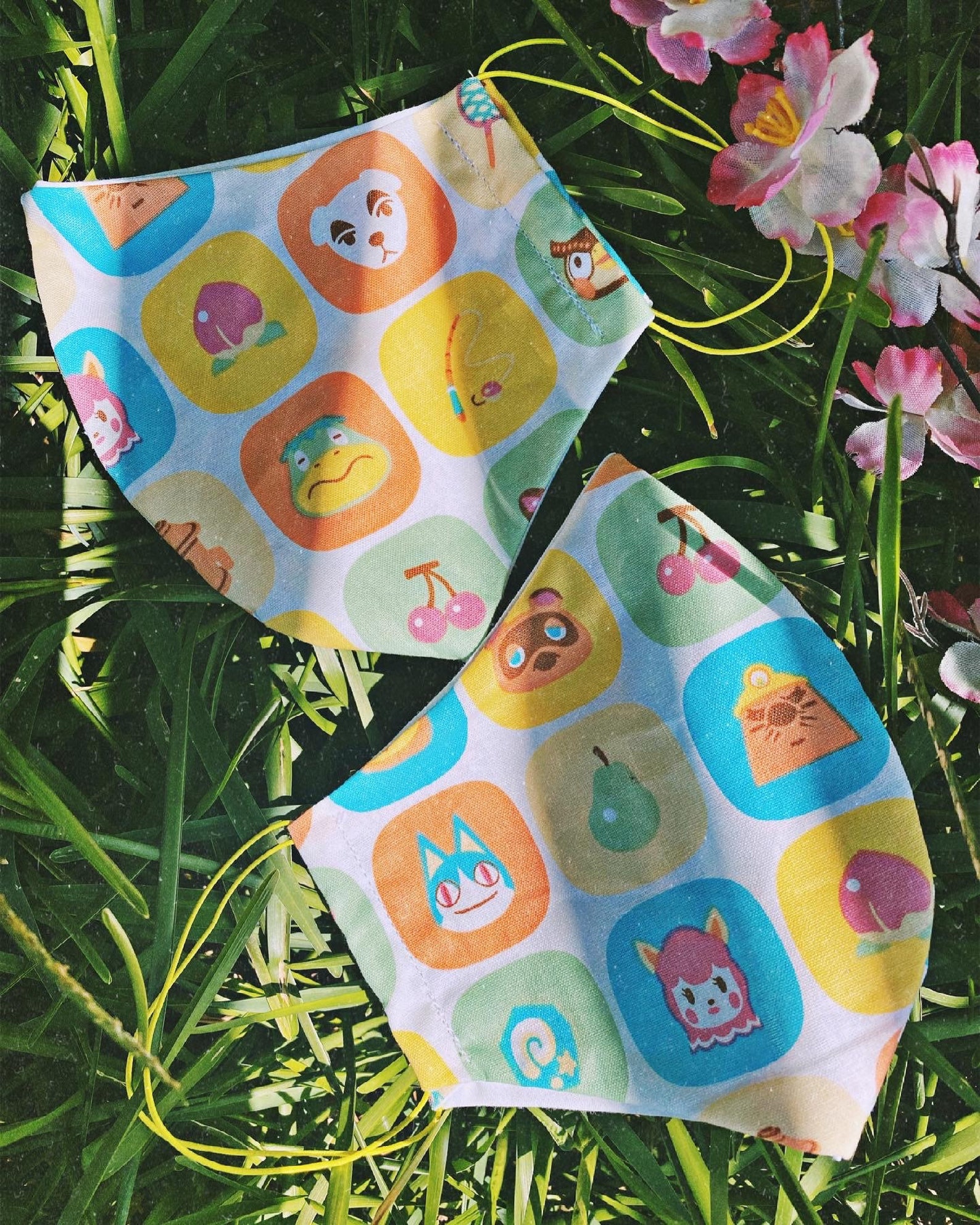 Masque facial ajusté Animal Crossing | Etsy