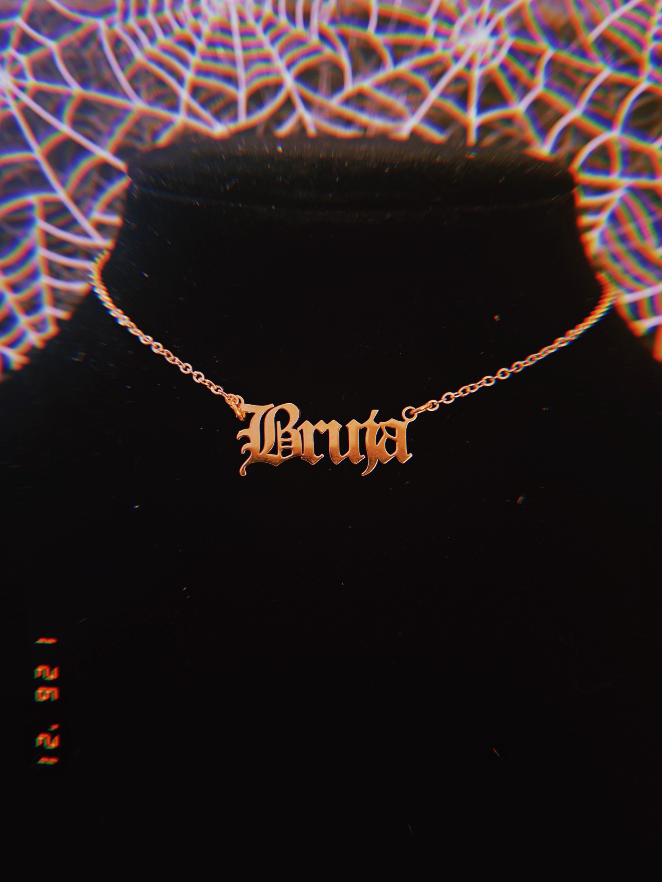 Bruja & Brujita Old English Necklace | Etsy