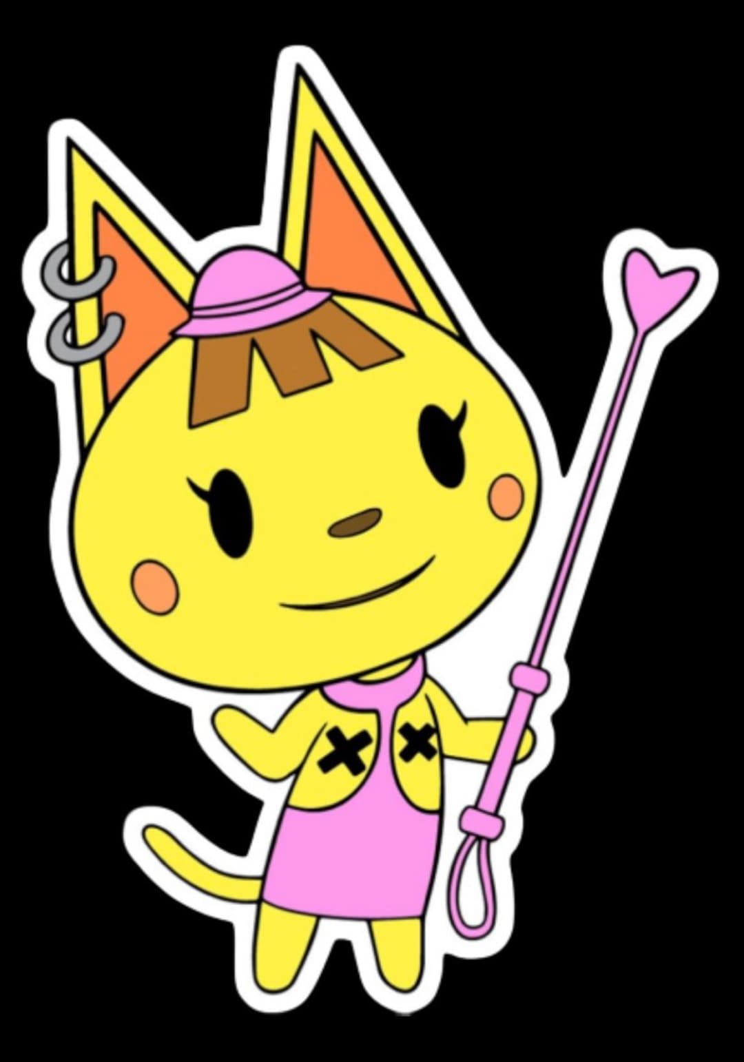 Animal Crossing: After Dark Vinyl Sticker - Katie - Etsy