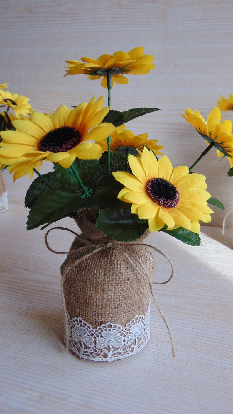Sunflower Table Decor Wedding Centerpiece Wedding Table | Etsy