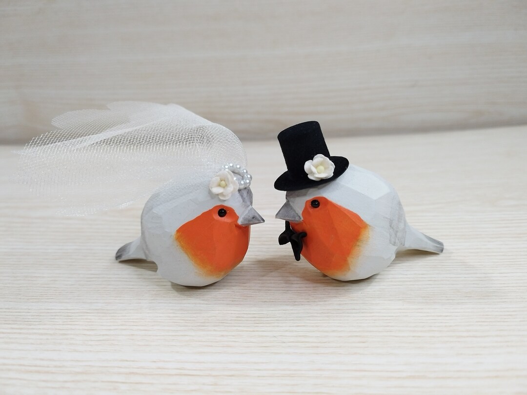 Robin Love Bird Cake Topper Birds Cake Topper Robin Wedding - Etsy