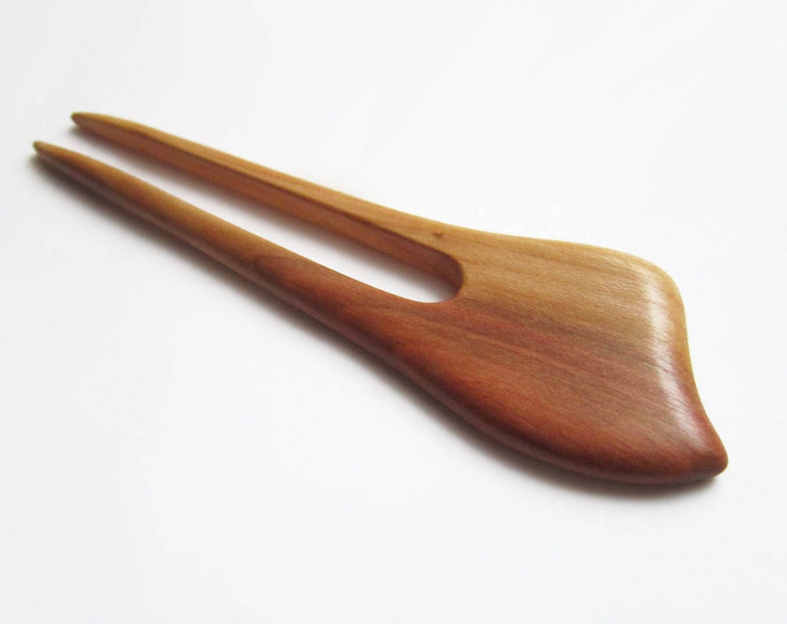 Wooden Hair Fork hairfork wood hair stick wood 3 prong | Etsy