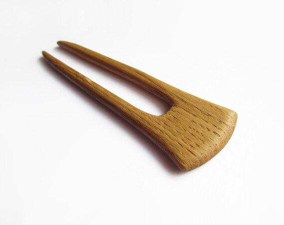 Wooden Hair Fork hairfork wood hair stick wood 2 prong | Etsy