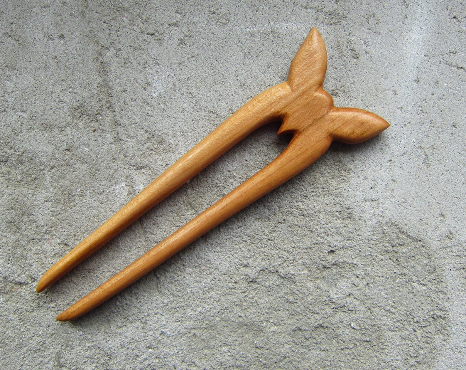 Wooden Hair Fork Hairfork Wood Hair Stick Hair Fork | Etsy