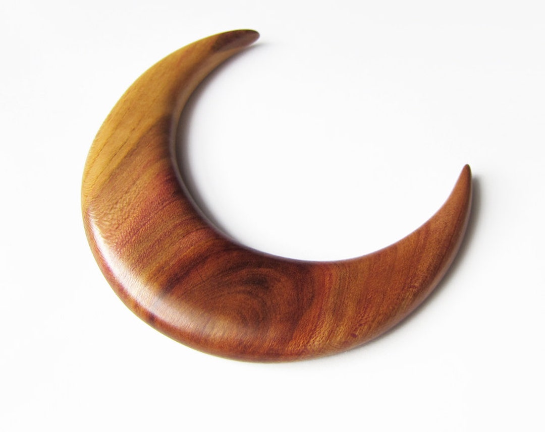 Wooden Moon Hair, Moon, Fork, Bun Holder, Crescent Moon, Hair Moon - Etsy