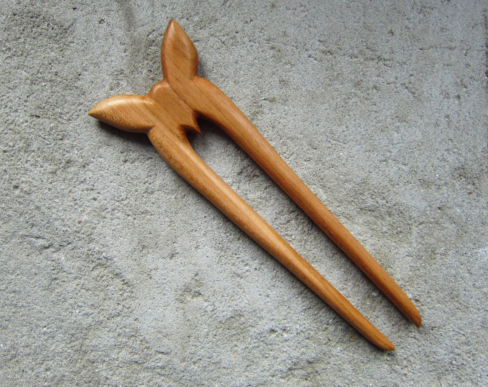 Wooden Hair Fork Hairfork Wood Hair Stick Hair Fork | Etsy