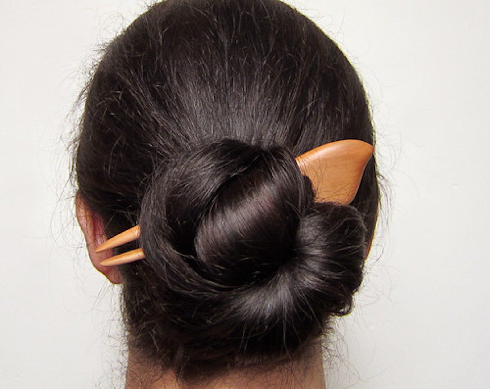 Wooden Hair Fork Hairfork Wood Hair Stick Wood Apple Wood - Etsy