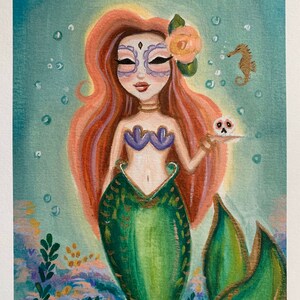 Lovely Lavender Mermaid Print - Etsy