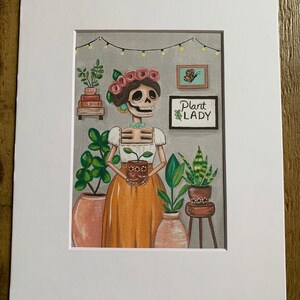 Plant Lady Art Print (matted) - Etsy
