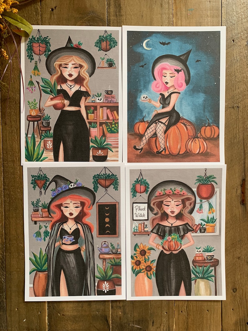 Witchy Prints Four Pack - Etsy