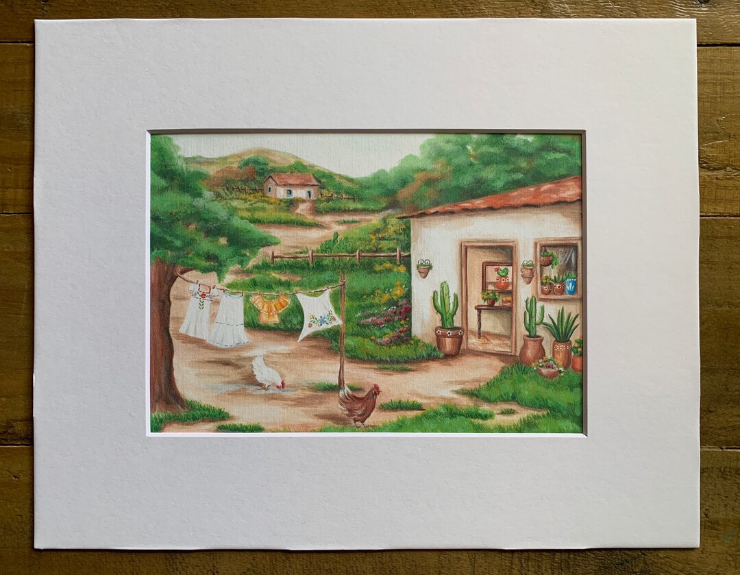 Laundry Day Large Print With White Photo Mat - Etsy