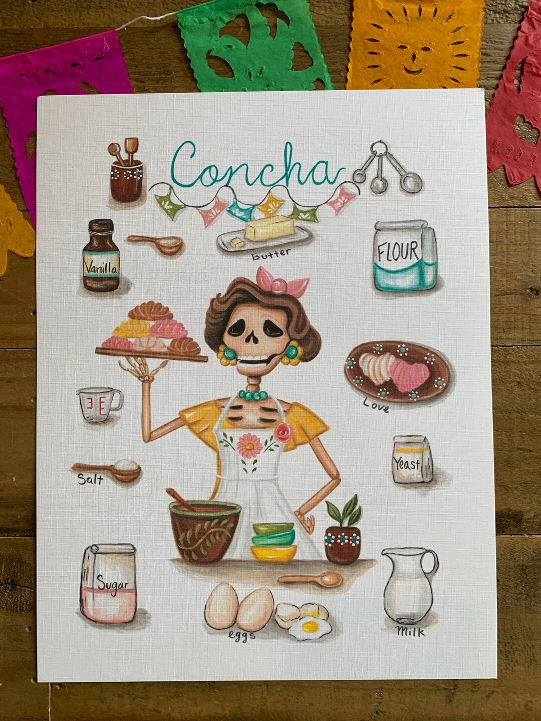 Concha Recipe 8X10 Art Print - Etsy