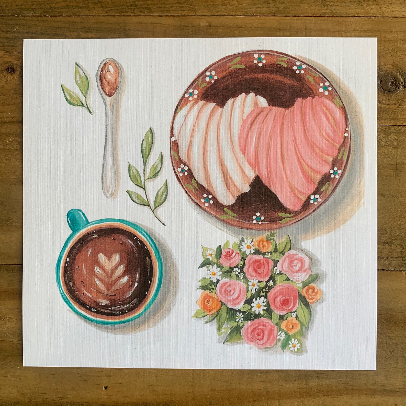 A Plate of Love 8X8” Art Print - Etsy