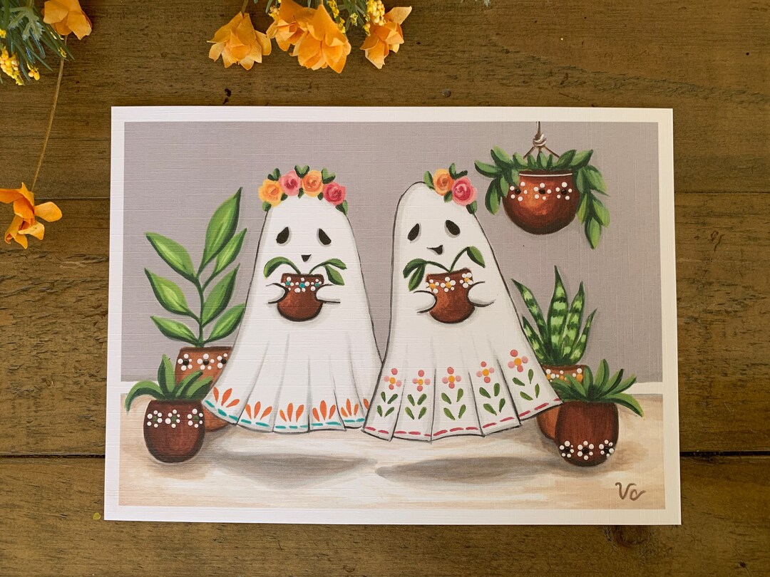 Ghost Besties Art Print - Etsy