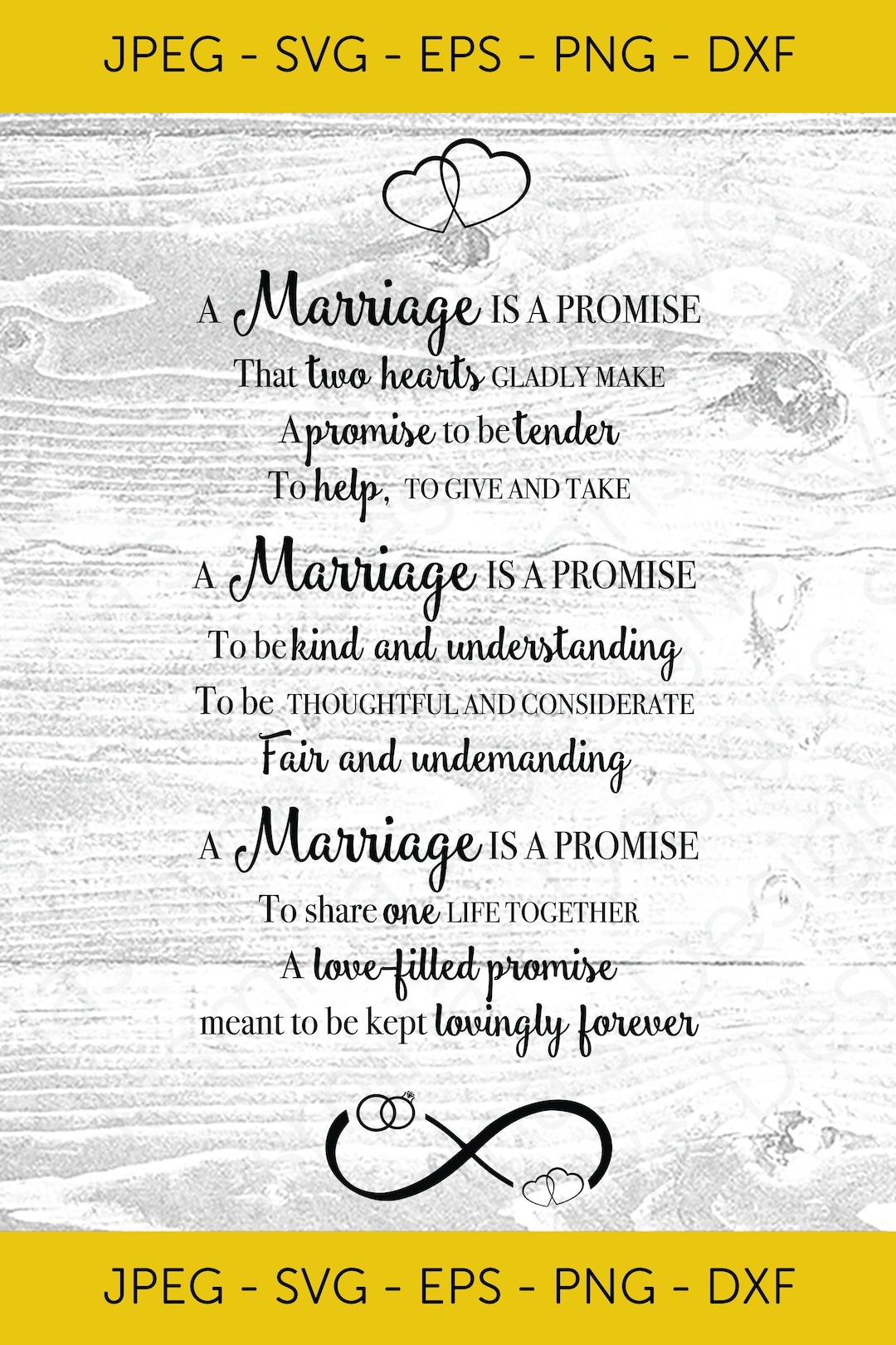 Marriage Poem Cut File: Wedding SVG, PNG, EPS (digital Download - Etsy