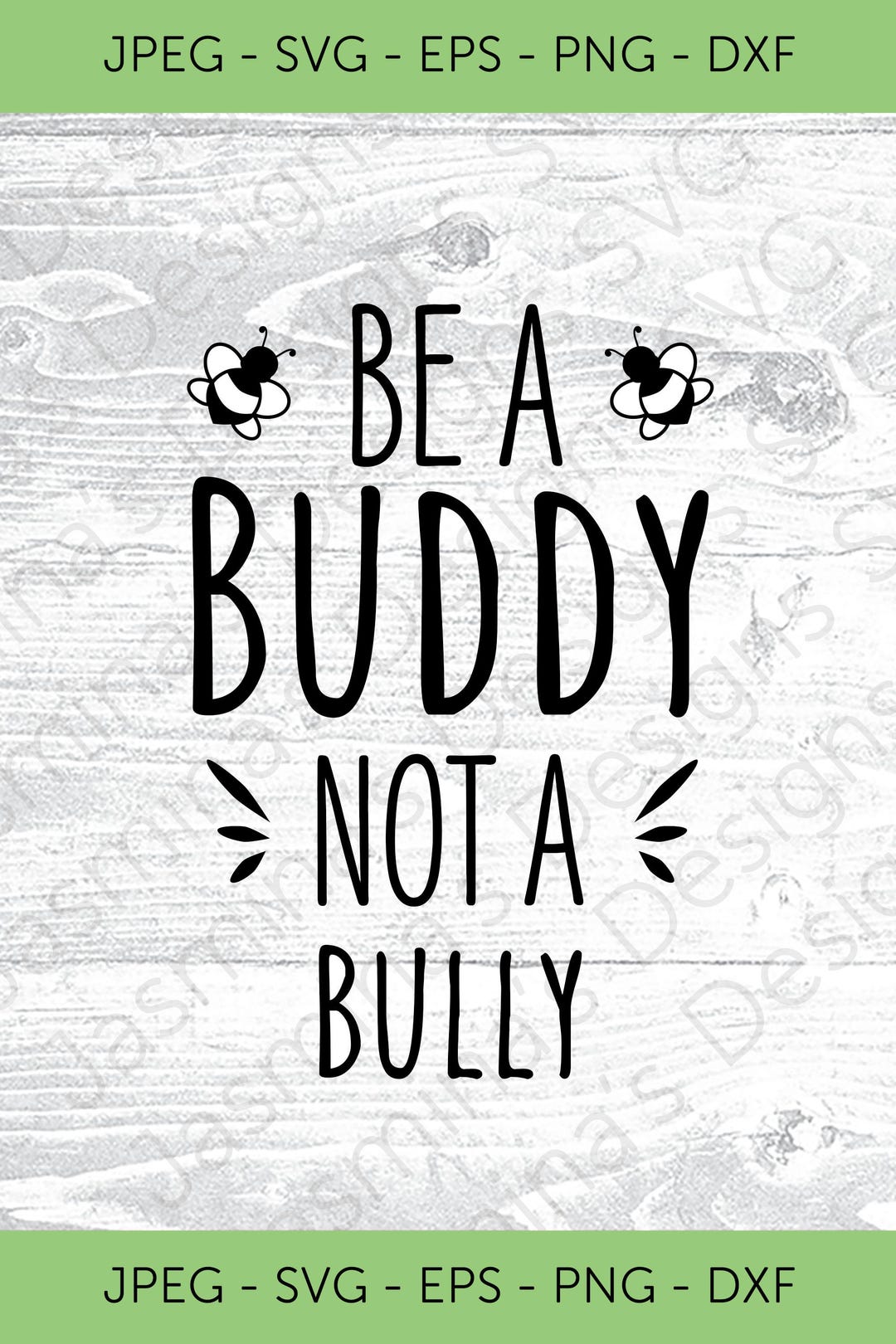 Be A Buddy Not A Bully SVG: Anti-bullying Awareness Design (digital ...