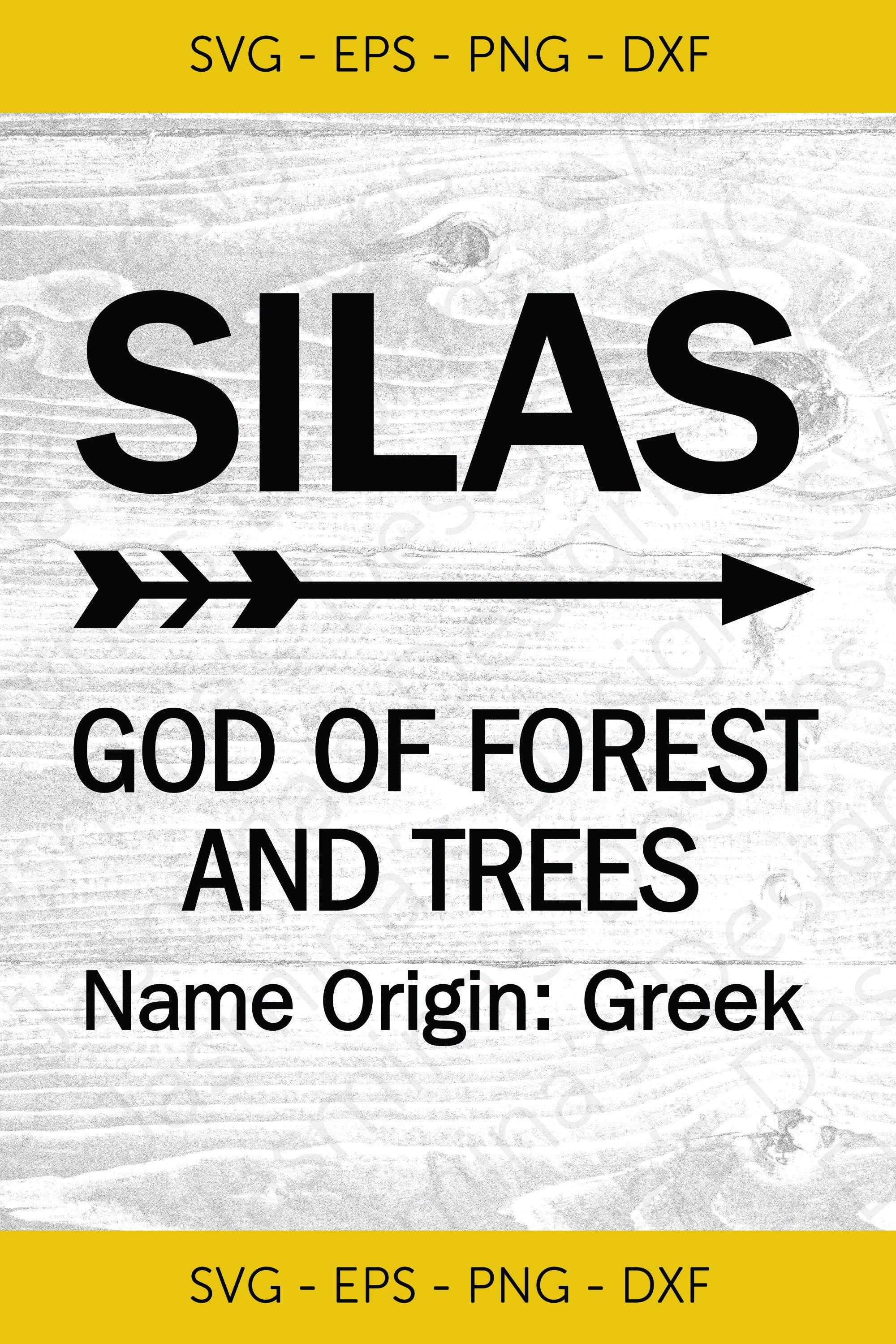Silas Name Meaning, Digital Download, Image Cut File, for Iron-ons ...
