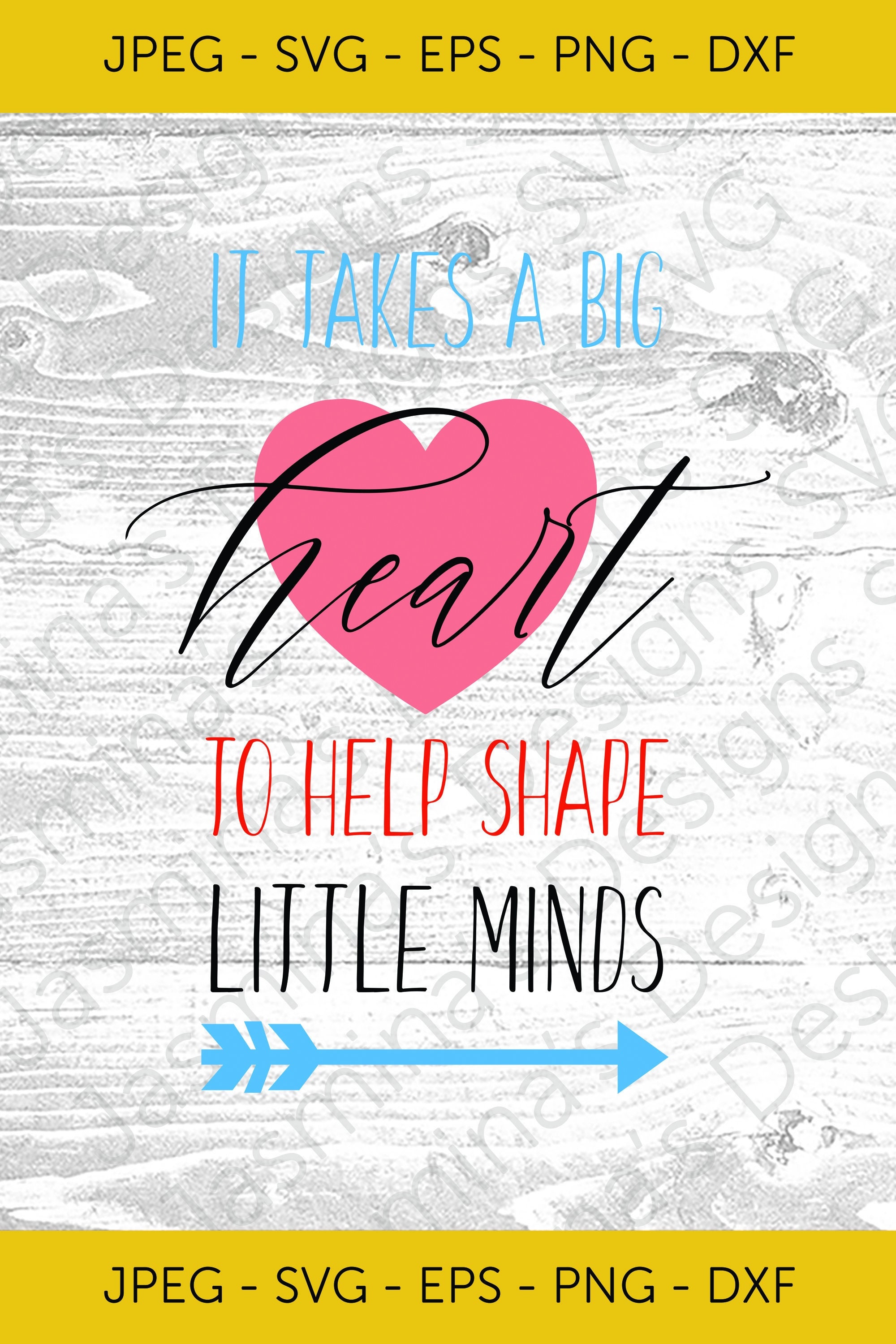 It Takes a Big Heart to Help Shape Little Minds, Teacher, School, Image ...
