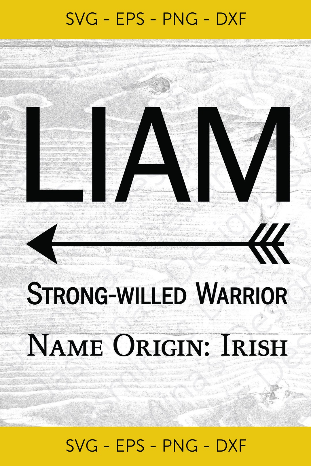 Liam, Strong Willed Warrior, Digital Download, Image Cut File, for Iron ...