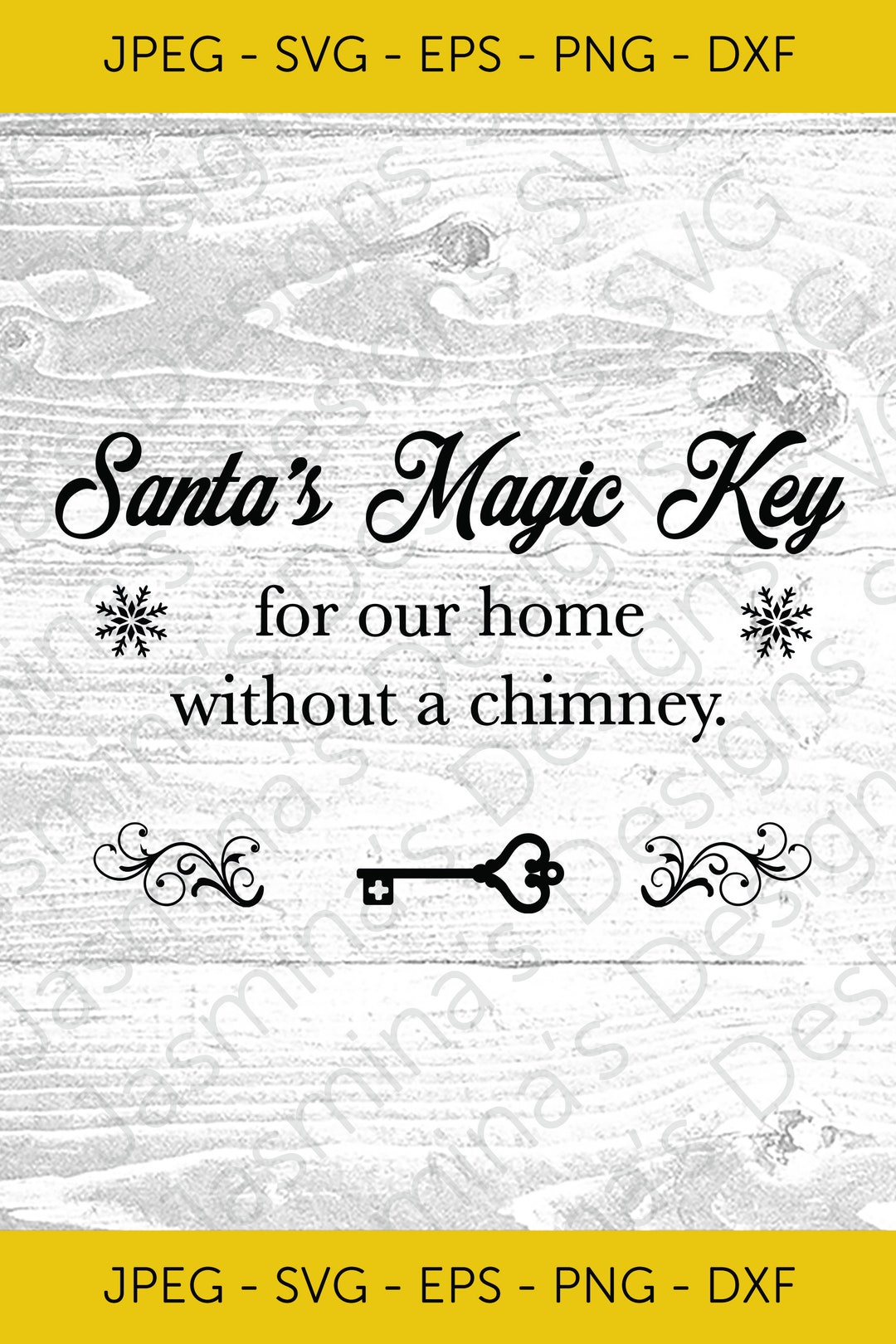 Santas, Magic Key, Merry Christmas, Image Cut File, Instant Download ...