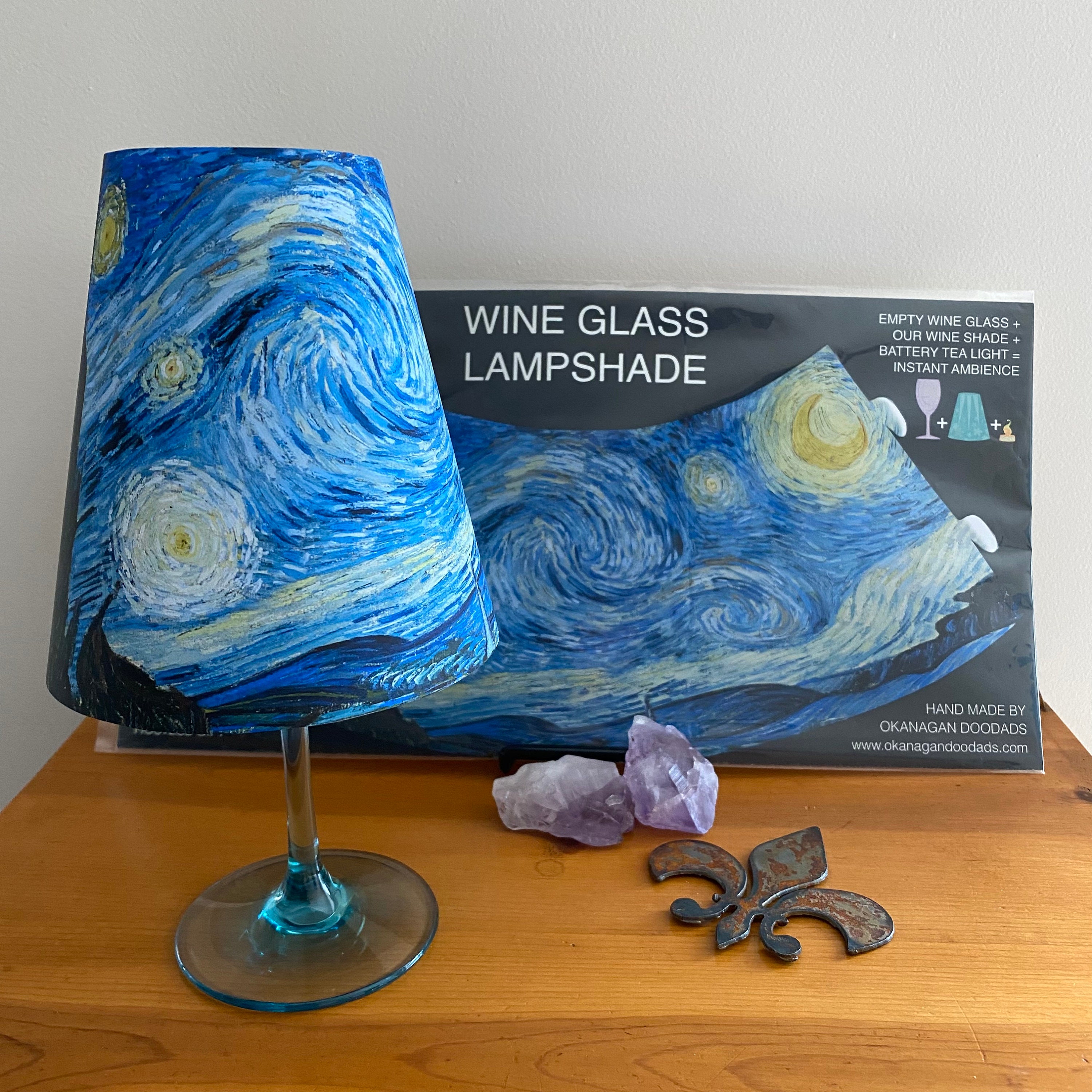 Van Gogh Wine Glass Lampshade - Etsy