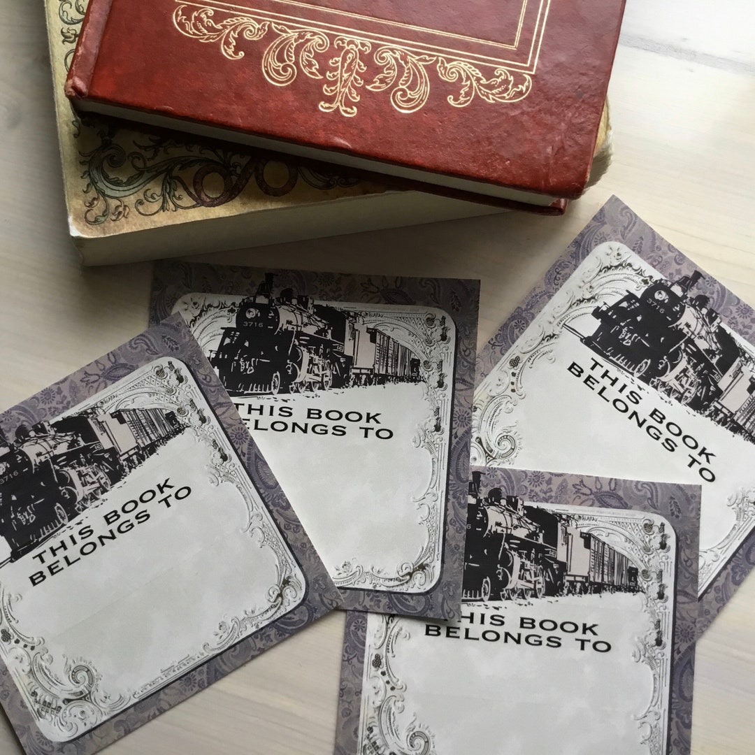 Print Your Own Train Bookplates, Digital Download, DIY - Etsy