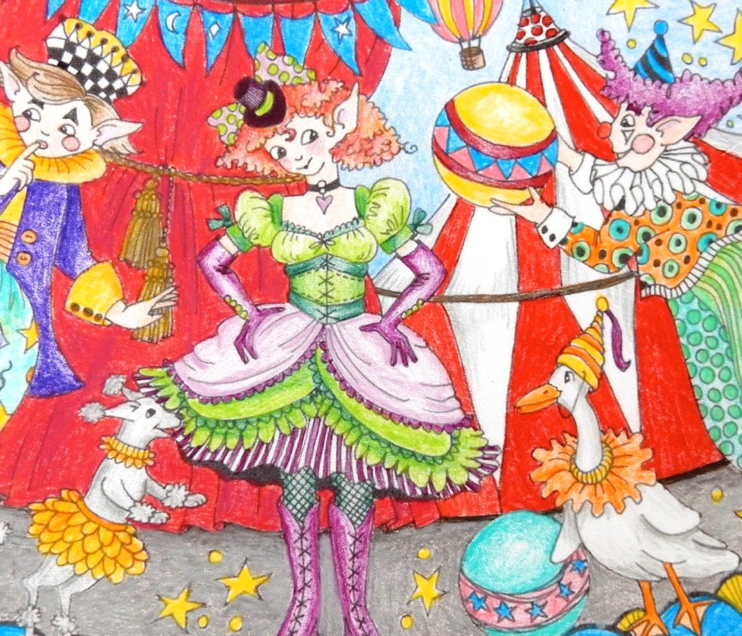 Children’s Circus Elves Night Light } - Etsy