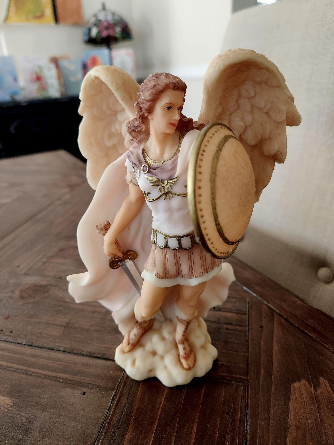 St.michael Archangel Statue...vintage 90s...roman Inc...seraphim ...
