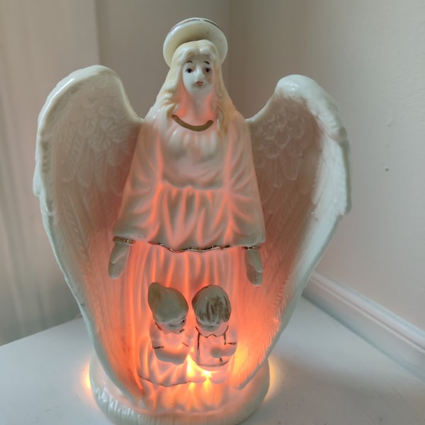 Guardian Angel With Children Statue - Etsy