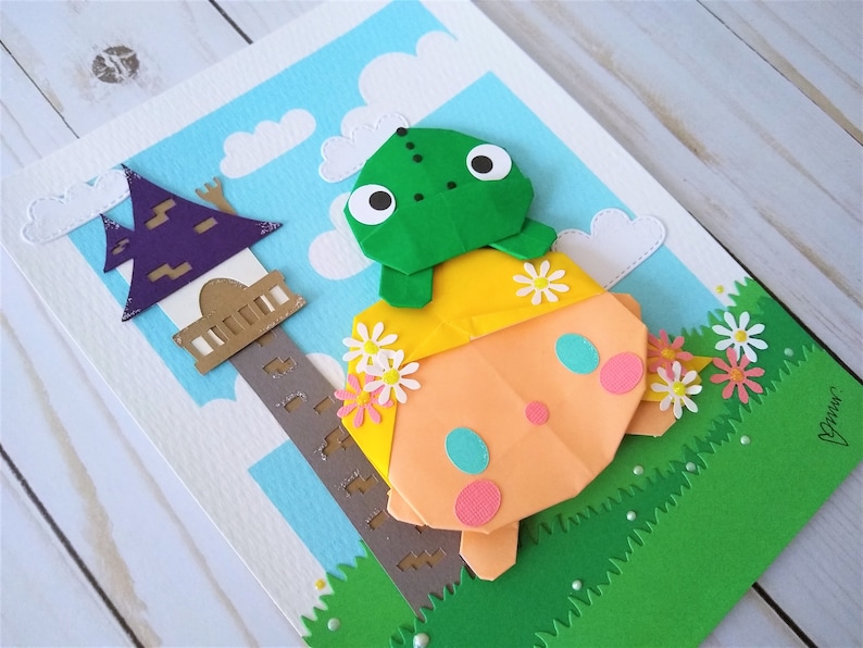 6x8 Handmade Origami Chibi Princess Inspired - Etsy