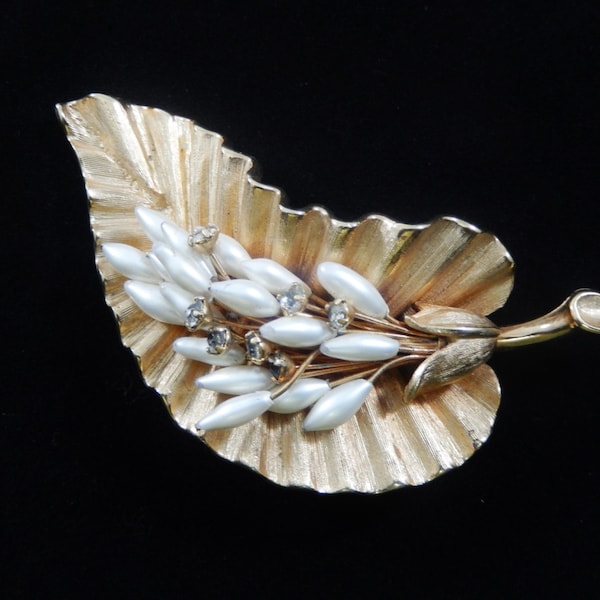 Vintage Leaf Brooch - Etsy