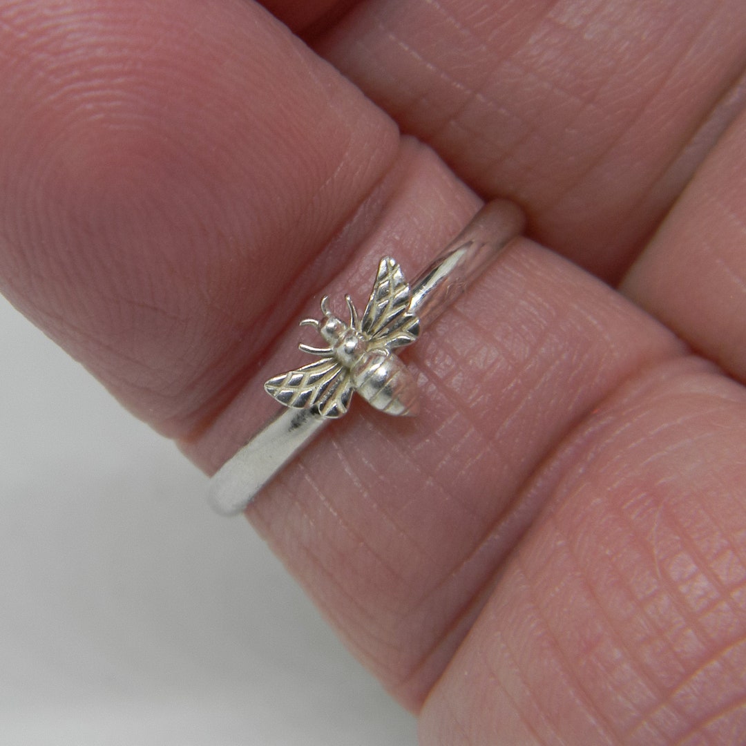 Handmade Sterling Silver Honey Bee Ring - USA Studio - Etsy