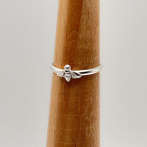 Dainty Bee Ring, Handmade in USA, 925 Sterling Silver, Honey Bee - Etsy
