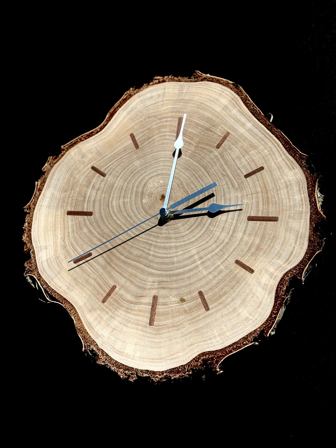 Wooden Clock for Wall Wooden Clock Wooden Wall Art Rustic Home Decor ...