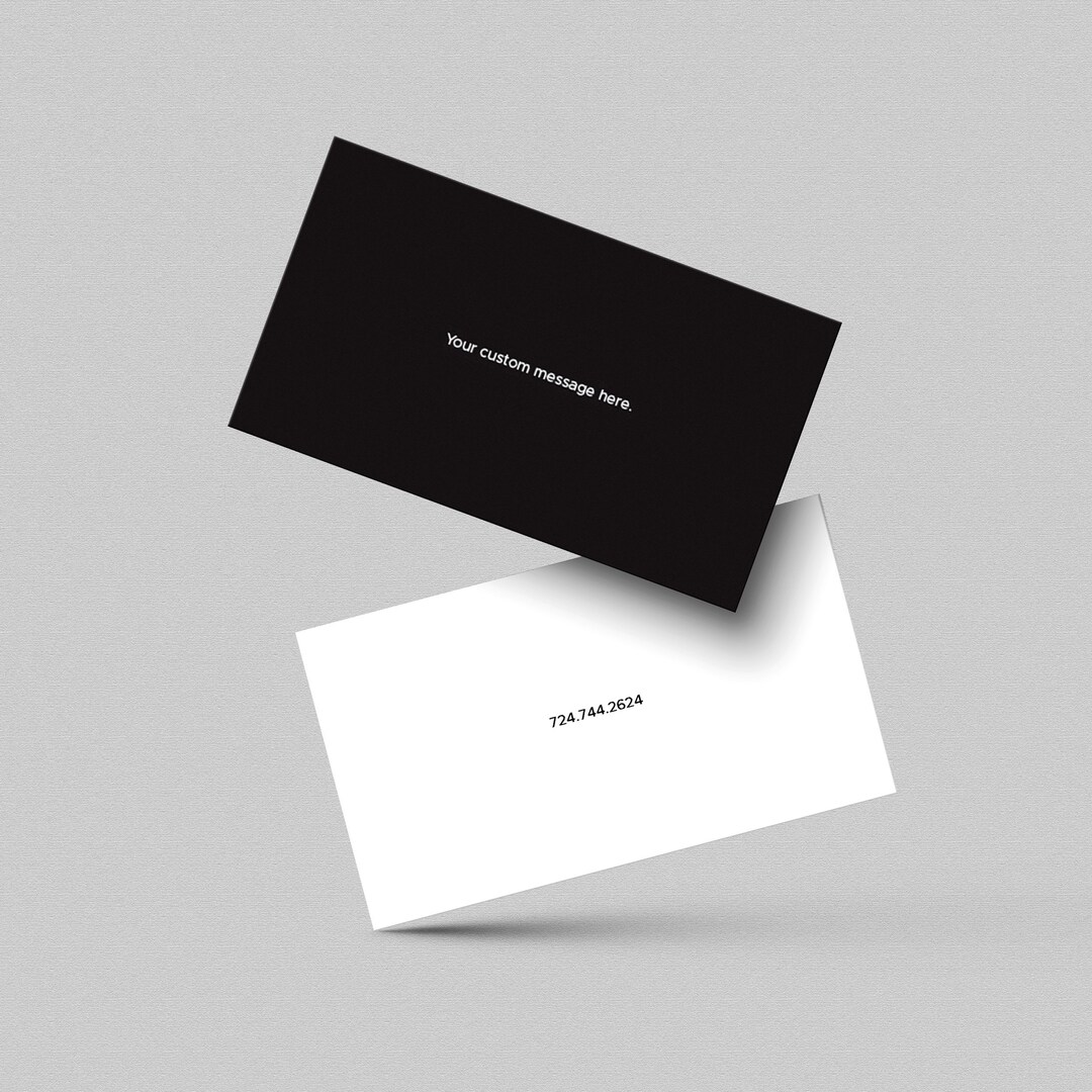 Custom Message - Flirty Leave Behind Business Cards - Etsy