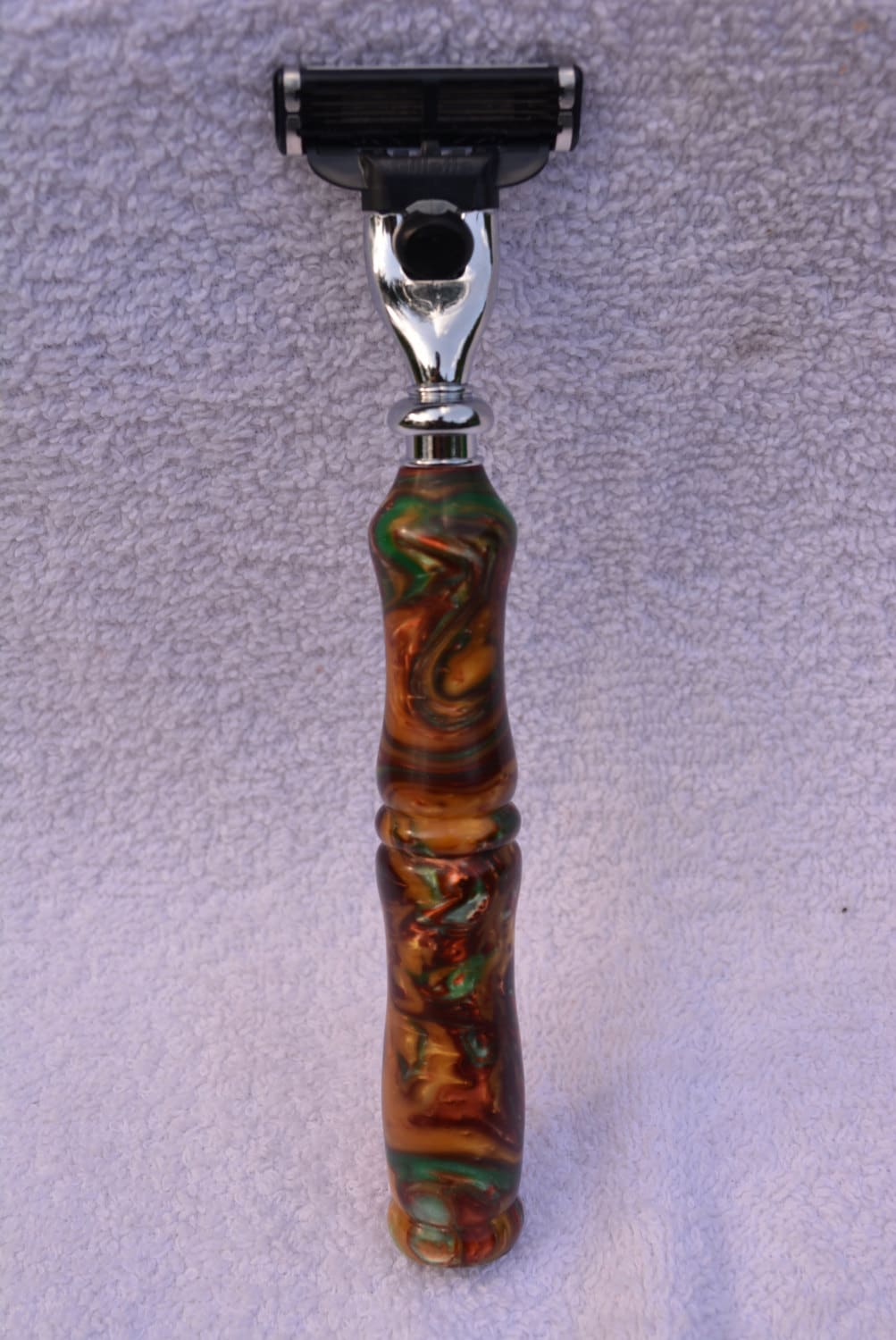 Beautiful Handmade Long Handle Designer Razor Called frogs in A Blender ...
