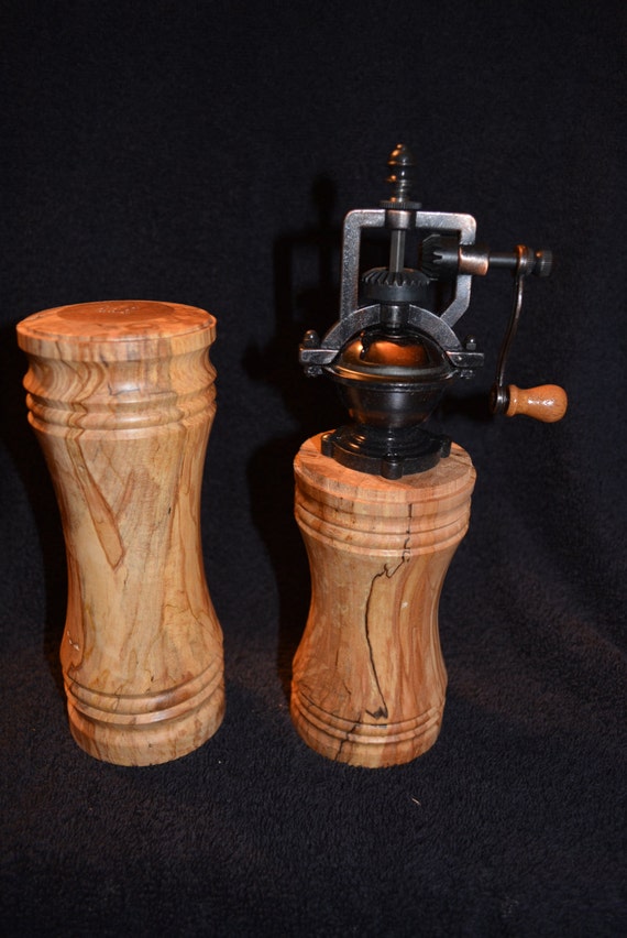 Beautiful Handmade Spalted Maple Salt and Pepper Set - Etsy