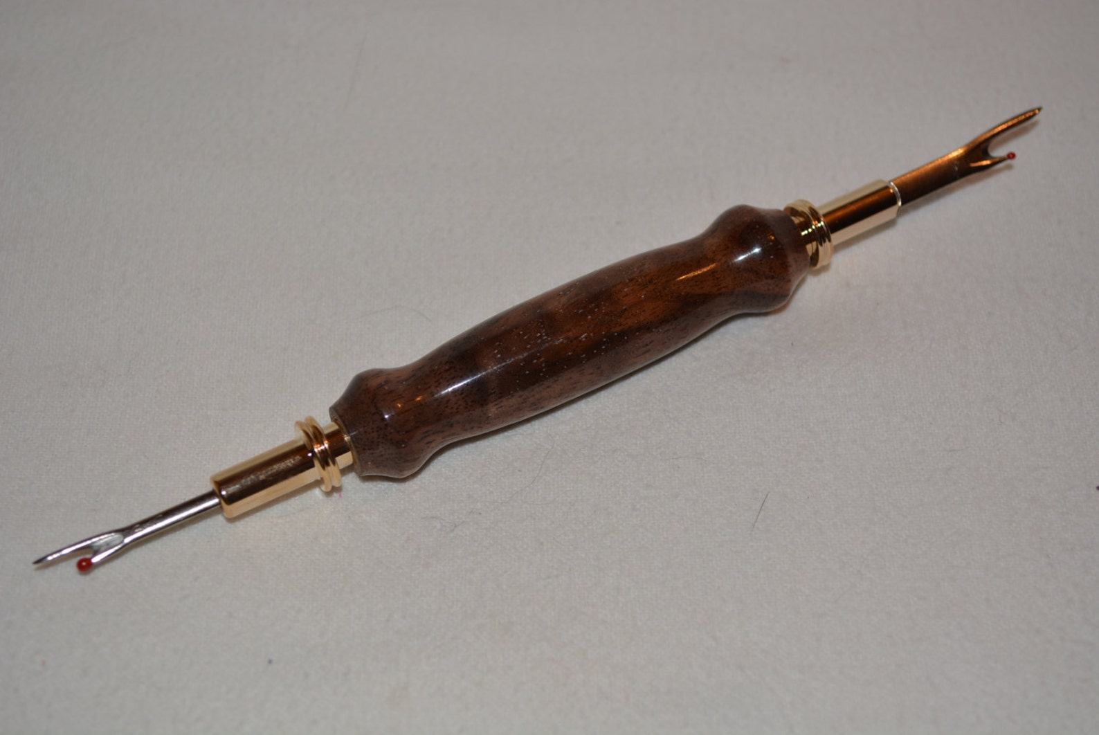 Beautiful Handmade Walnut/gold Double Ended Seam Ripper - Etsy