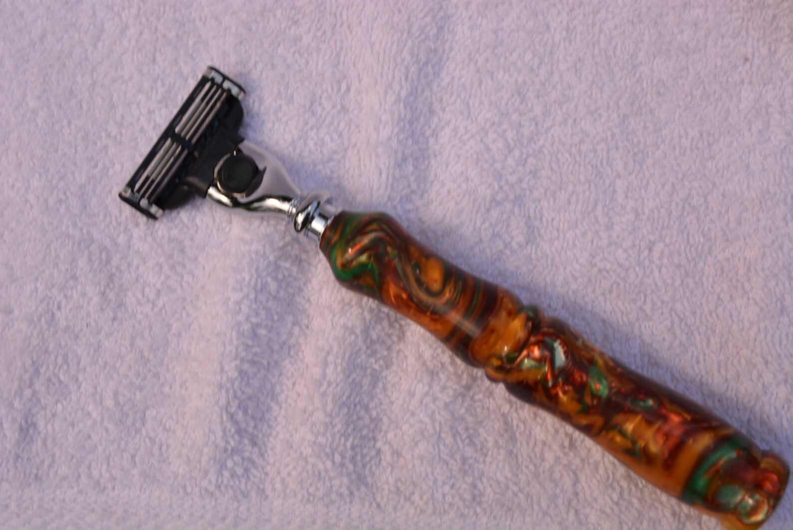 Beautiful Handmade Long Handle Designer Razor Called "frogs in A ...