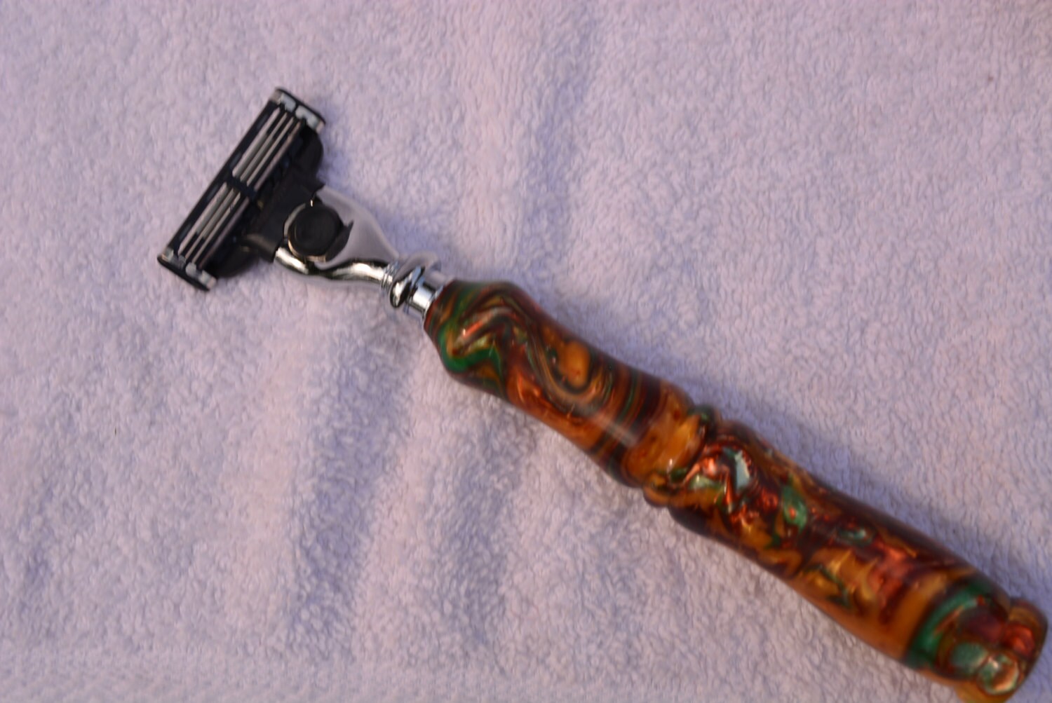 Beautiful Handmade Long Handle Designer Razor Called frogs in A Blender ...
