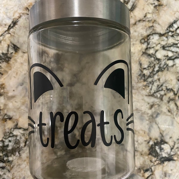 Cat Treat Jar - Etsy