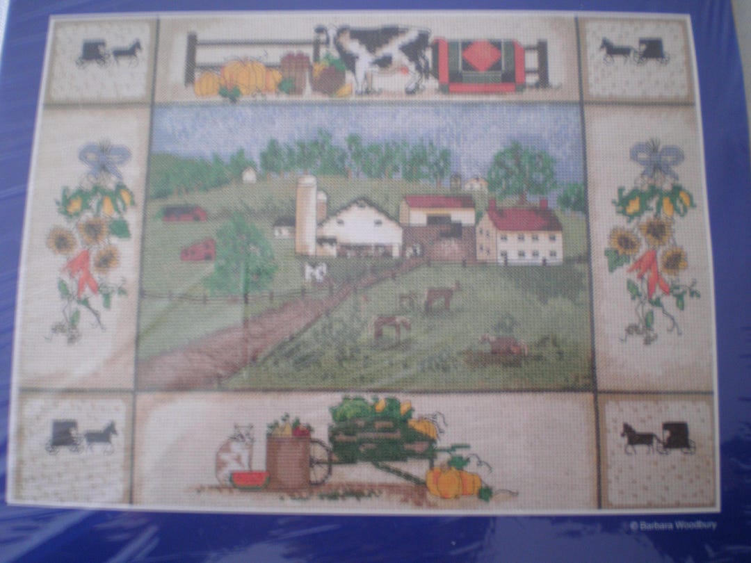 Vintage 1990s CANDAMAR DESIGNS Barbara Woodbury Cross Stitch Needlework ...