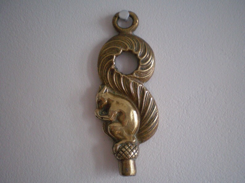 Vintage 1930s Brass Squirrel Poker/toasting Fork or Companion Set End ...