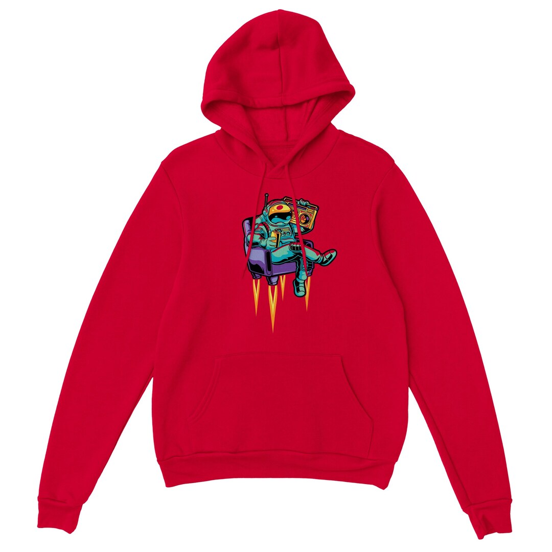Couch Boom Box Astronaut Classic Unisex Pullover Hoodie - Etsy