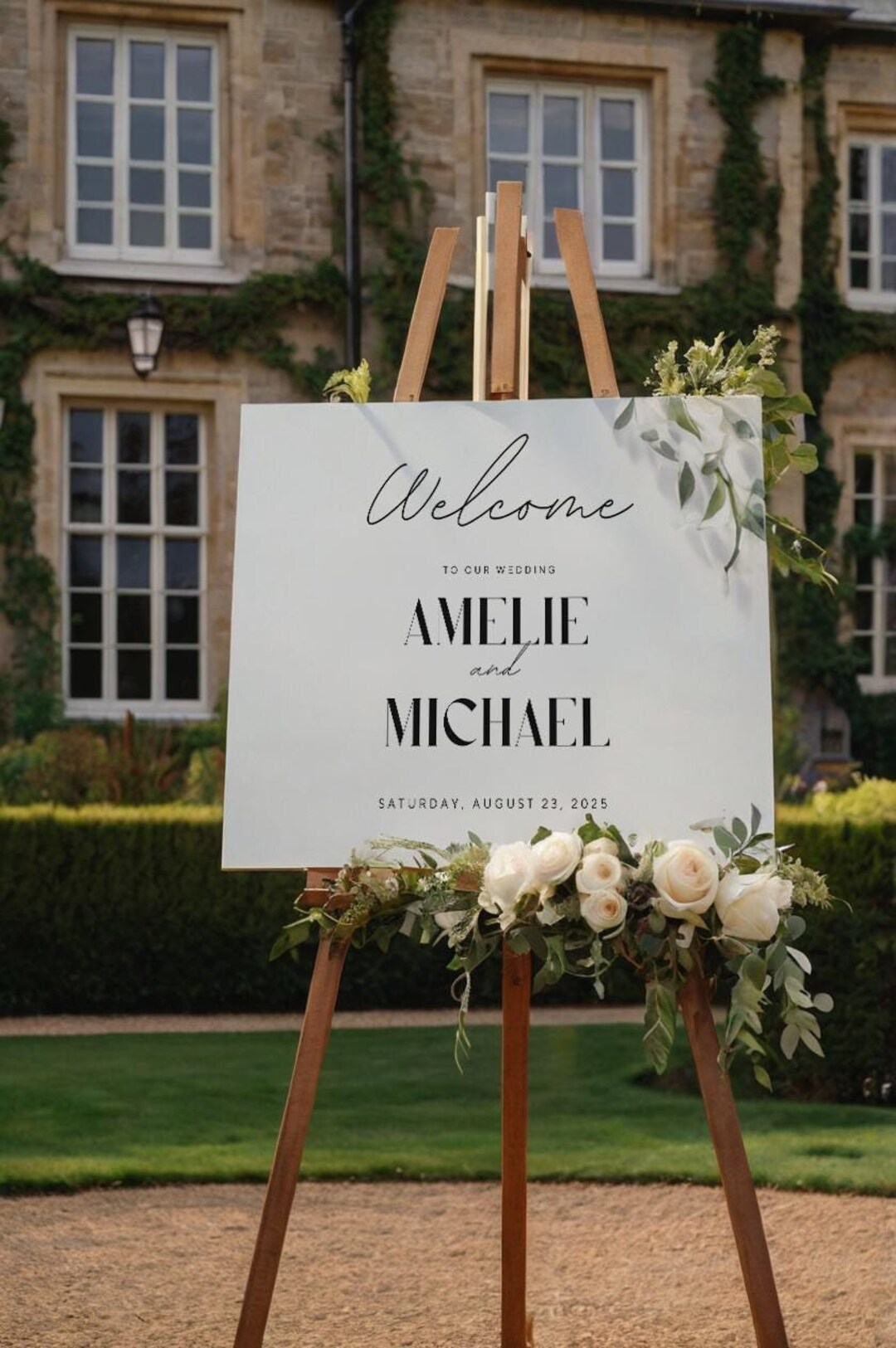 Elegant Wedding Entrance Sign, Acrylic Wedding Sign, Wedding Welcome ...