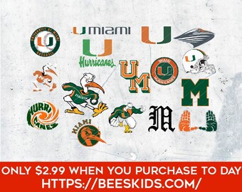 Miami Hurricanes Svg | Etsy