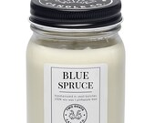 Blue Spruce Soy Candle All Natural and Organic Hand Poured - Etsy