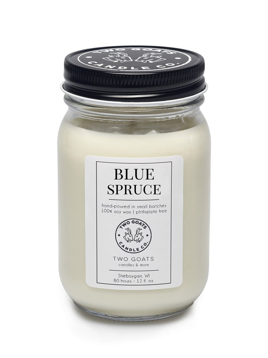Blue Spruce Soy Candle All Natural and Organic Hand Poured Christmas ...