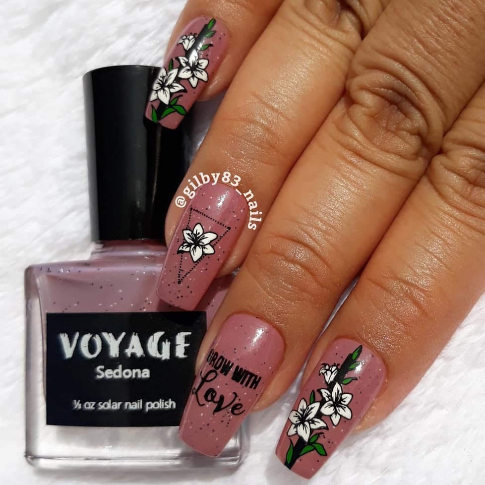 Solar Nails With Designs